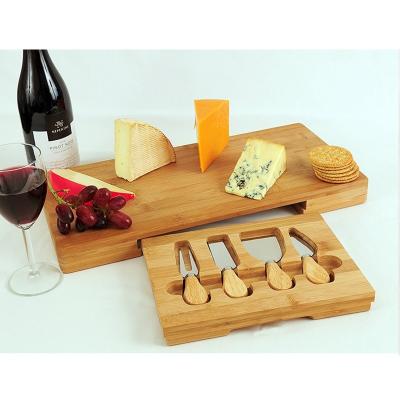 China 100% natuurlijke decoratieve bamboe pizza servies met mes en vork milieuvriendelijk Te koop