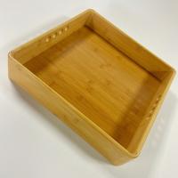 China Customized Kitchen Tableware Rectangular Square Bamboo Serving Tray for sale