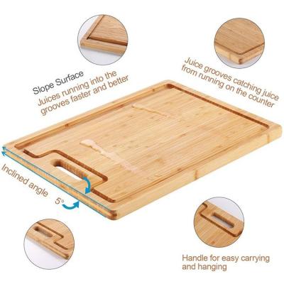 中国 43.7x32x1.5cm バンブー切断板 持続可能で重用でキッチンをアップグレード 販売のため