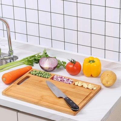 China Eco-vriendelijke natuurlijke bamboe snijplank 30*21.1*1.5cm Grootte Custom Logo voor Keuken Te koop