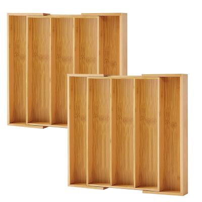 Bequemer Bamboo Schubladen-Organisator für Haushaltswaren Lagerung 35,6 x 27,9 x 6,4 cm