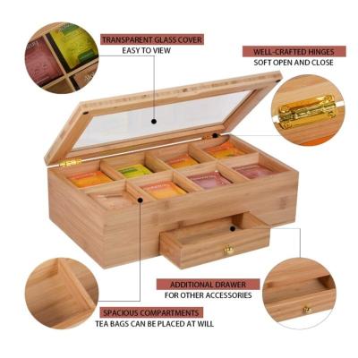 Cina Scatola per il teacup in bambù naturale di design moderno in vendita