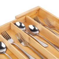 China 5 Grid Multi-functional Bamboo Storage Box with Drawer Eco-friendly and Practical for sale