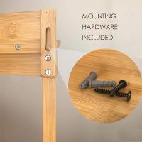 China Multifunctional Bamboo Wall Hook Coffee Cup Hanger For Bathroom for sale