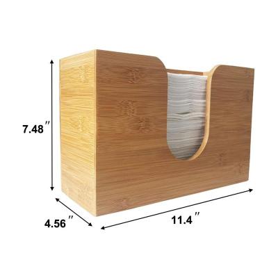 Cina Certificato UE Tissue di bambù naturale Box Cover Holder bagno in vendita