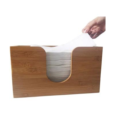 Cina Certificato UE Tissue di bambù naturale Box Cover Holder bagno in vendita