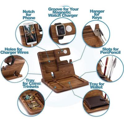 China Standing Wood Bamboo Adjustable Laptop Stand Folding Lap Tray Desk Organizer for sale