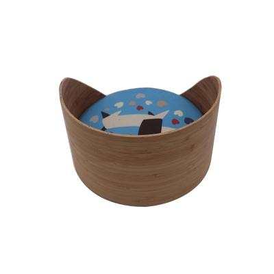 Cina Legno rotondo interno Bambù pet bed frame Cat cattery in vendita