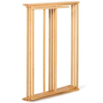 Chine Économie d'espace 120*50*150cm Bambou Accordeon Vêtements Sécheuse Rack de séchage pour vêtements à vendre