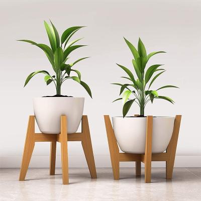 中国 室内用人工花のための現代的な持続可能な竹の植物ポットホルダー 販売のため