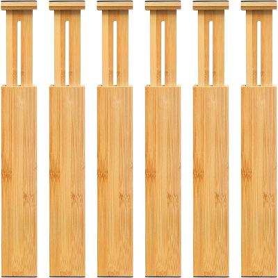 Cina Disegni personalizzati divisori di cassetti in legno di bambù regolabili per organizzazione personalizzata in vendita