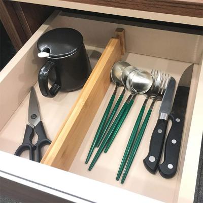 Cina Disegni personalizzati divisori di cassetti in legno di bambù regolabili per organizzazione personalizzata in vendita