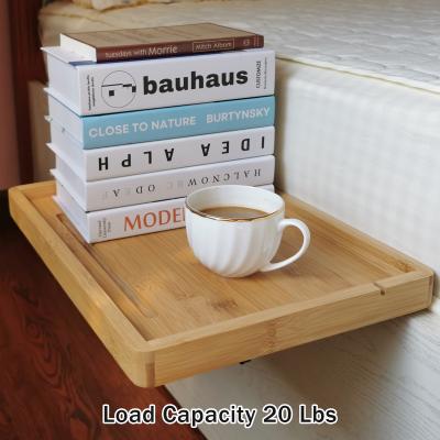 Cina Mensola di bambù sostenibile con porta tablet per cellulari 38x26x2,5 cm in vendita