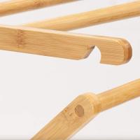 China Sustainable Multifunctional Bamboo Vertical Folding Drying Rack and Versatile Storage for sale