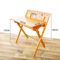 China ODM Foldable Natural Bamboo Study Table Desk With Storage Box for sale