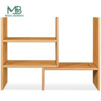 China Adjustable Desktop Bamboo Display Shelf Rack Multipurpose for sale