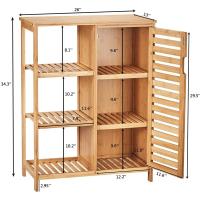 China Solid Bamboo Kitchen Storage Cabinet Shelf For Bathroom Storage for sale