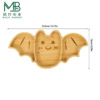 China Halloween Bamboo Bat Shape Dinner Plate for sale