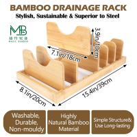 China High Quality Bamboo Kitchen Cookware Multifunction Storage Rack for sale