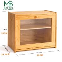 China Multifunctional Double-layer Bamboo Storage Box For Bread Storage for sale