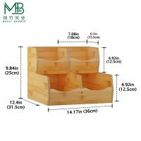China 4-piece Bamboo Multi-layer Vegetable Storage Box For Kitchen for sale