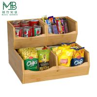 China 4-piece Bamboo Multi-layer Vegetable Storage Box For Kitchen for sale