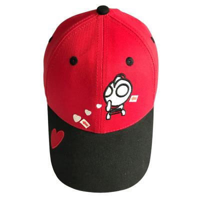 China Korean Style Childrens Fitted Hats With Embroidered Cute Pattern Breathable for sale