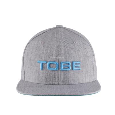 China Gray Promotional  Stylish Hip Hop Caps 3d Puff Embroidered Eco Friendly for sale