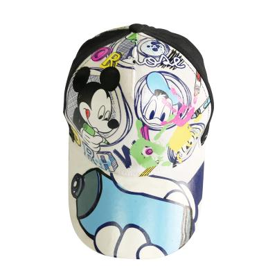 China Custom Printed Logo Kids Summer Hats , Unisex Youth Fitted Hats 6 Panel for sale