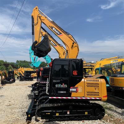 China 95% New Used Mini Excavators Sany Brand SY95C Low Working Hours 9.5 Ton Backhoe Earth Moving Machine for Hot Sale for sale