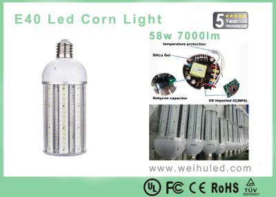 China Screw Type 58 W LED Corn Light 120lm/w Street Light Bulbs AC85-277V Input for sale