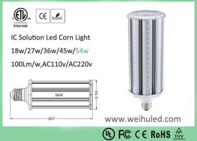 China E39 54w IP65 IC Led Corn Lamp With ETL CE RoHs Certificate 100 Lm / w 95 * 267mm for sale