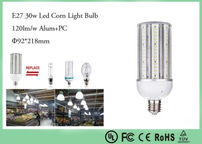 China Aluminum 30W LED Corn Lighting , Corn Led Bulbs PC Cover 3400LM for sale