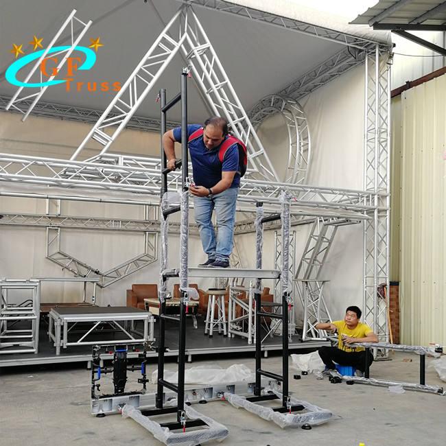 Suporte de alumínio exterior do apoio à terra da parede da tela do diodo emissor de luz para armários