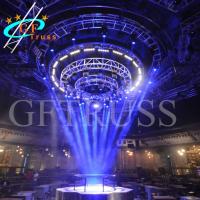 China Customized aluminum rotating lighting truss round speaker truss for sale