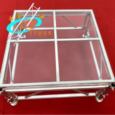 China Gemakkelijk installeer slim acryl het stadiumplatform van het aluminiumglas voor verkoop Te koop