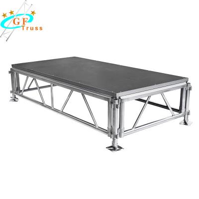 China Van het het Overlegstadium van de schooldans het Platform Acryl Materiële Rode Zwarte Kleur Te koop