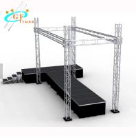 China Booth Box Square Lighting Truss System For Exhibit Display for sale