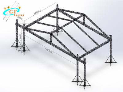 Cina Progettazione di alluminio all'aperto della capriata della fase della capriata della fase della decorazione di nozze della spina di illuminazione per l'evento in vendita