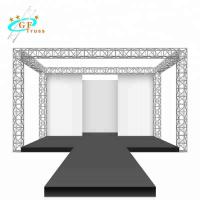 China Booth Box Square Lighting Truss System For Exhibit Display for sale