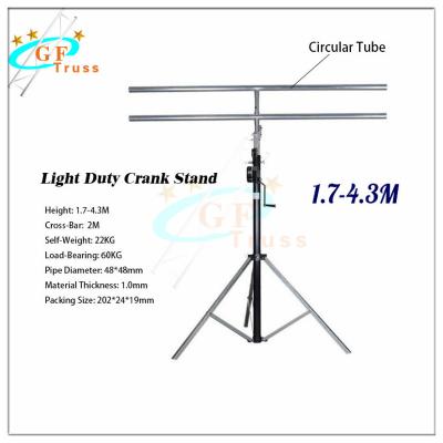 Chine Étape allumant le support incurvé de manivelle de haut-parleur de la botte 200kg 1800mm à vendre