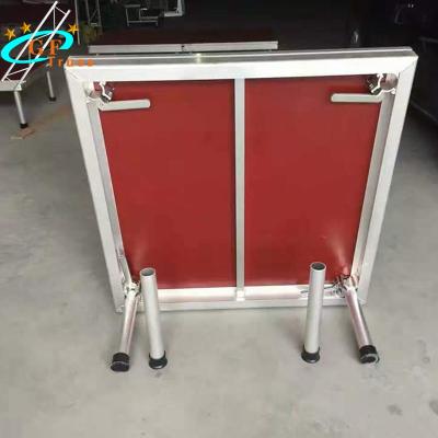 China Aluminium 8.5cm kaderplatform die Mobiel de Huurstadium van lijstdj voor Gebeurtenissen vouwen Te koop