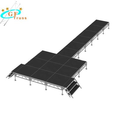 China 1.0m het Regelbare Antislip Draagbare Platform van het Aluminiumstadium Te koop