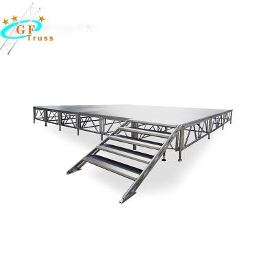 China Het vouwen van Lichtgewichtplatform 1.22*1.22M van het Aluminiumstadium Te koop