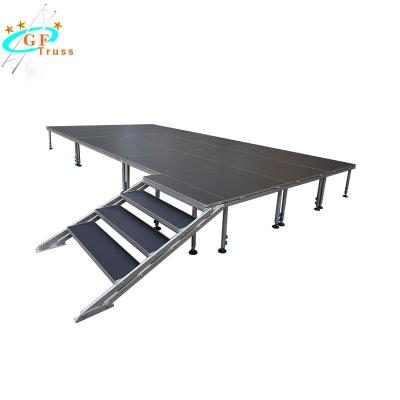 Cina piattaforma di legno 750kg/Sqm della fase della gamba di alluminio 6061-T6 in vendita