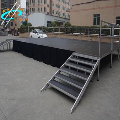 Cina piattaforma di legno 750kg/Sqm della fase della gamba di alluminio 6061-T6 in vendita