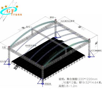Cina Capriata di alluminio all'aperto del tetto 6061-T6 con la metropolitana del gancio di 30*2mm in vendita
