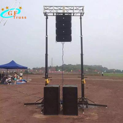 Cina torre di sollevamento telescopica portatile della capriata del supporto di 4M Heavy Duty Crank per illuminazione d'attaccatura in vendita