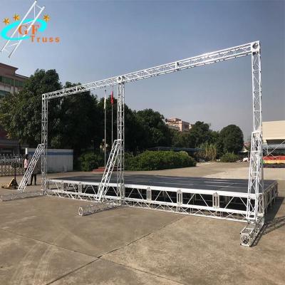 Cina piattaforma portatile di alluminio 4*8ft della fase di 4*4ft tutta l'altezza del terreno regolabile in vendita