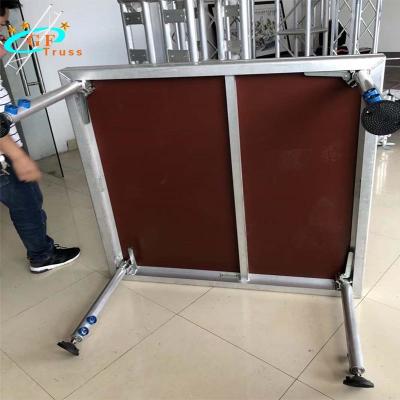 Cina Piattaforma di alluminio regolabile della fase di 4 gambe del quadrato di ROHS in vendita